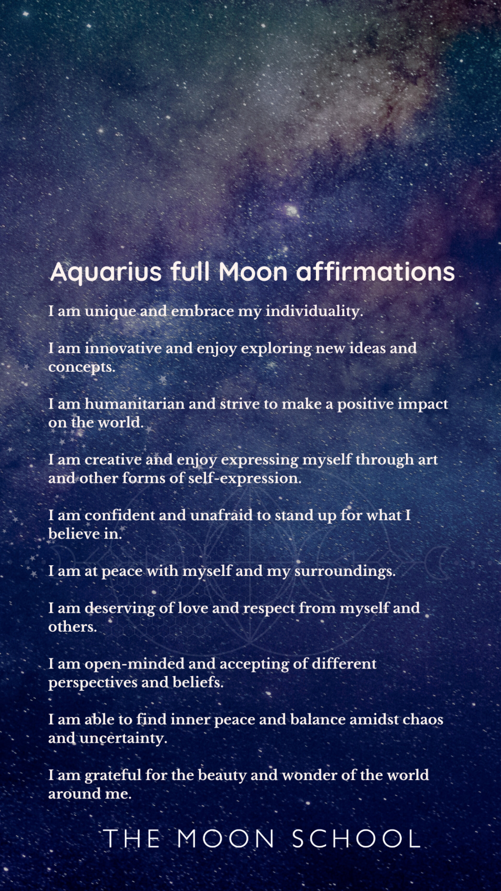 BEST Full Moon Affirmations 2023 according to Zodiac Sign | The Moon School