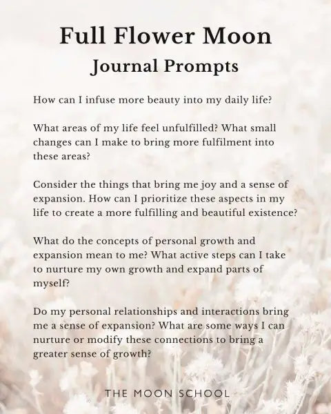 A Full Flower Moon Ritual to Blossom into your Purpose (May 2025) | The ...