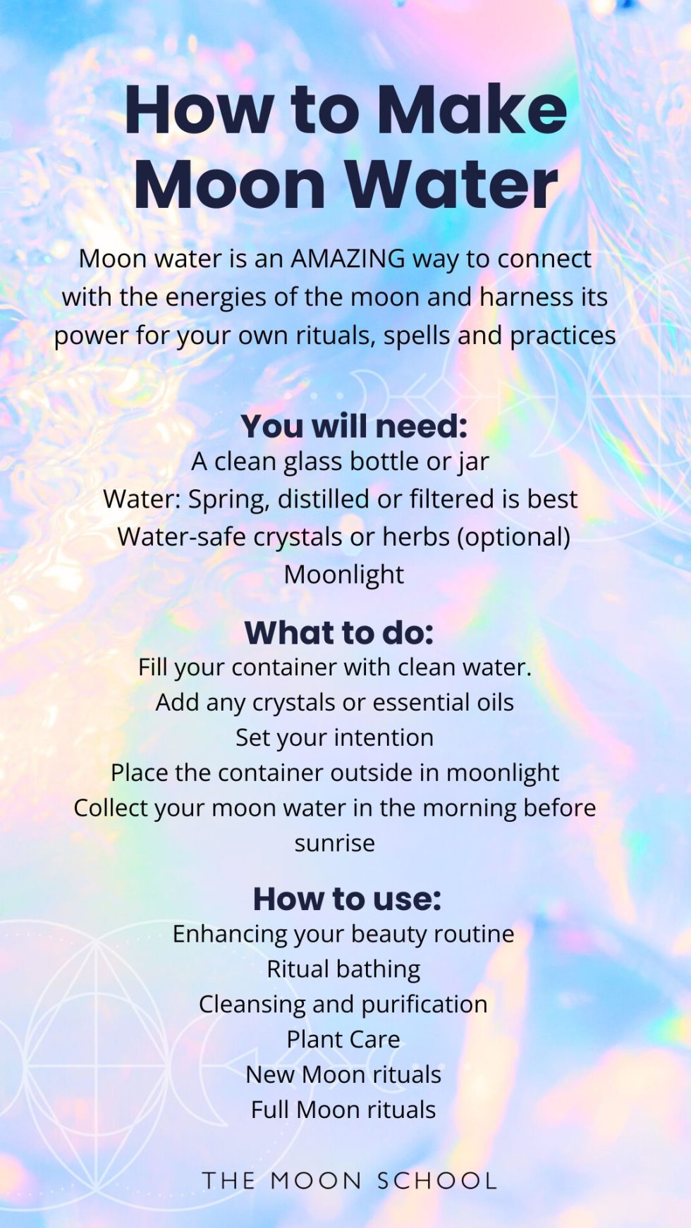Exactly How to Make Moon Water in 2025 - Step By Step Guide | The Moon School