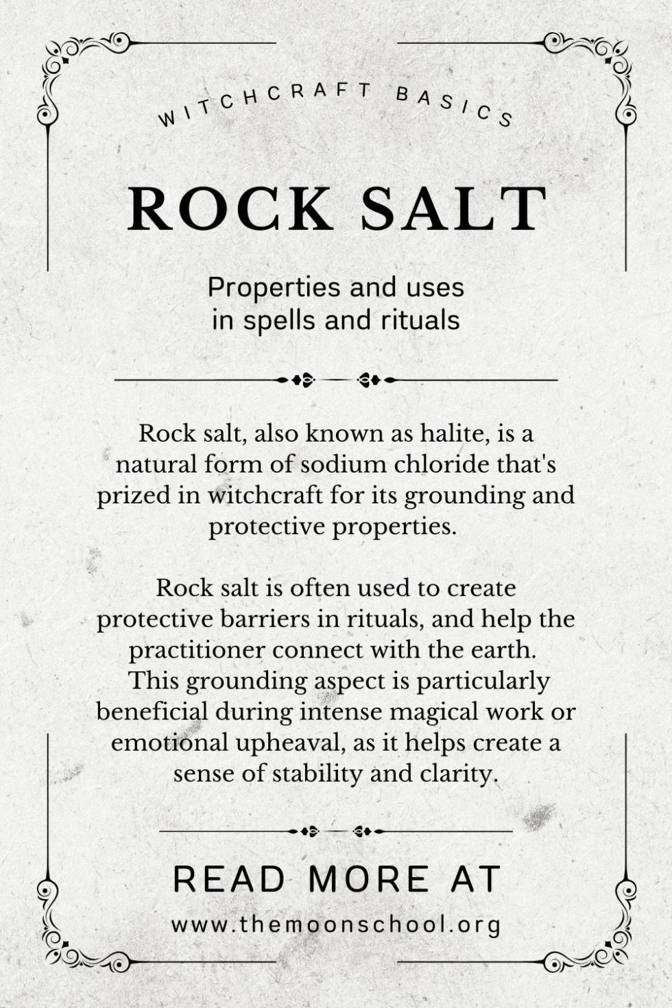 Salt in Witchcraft: Properties, Power & Uses in Magick & Spells | The ...